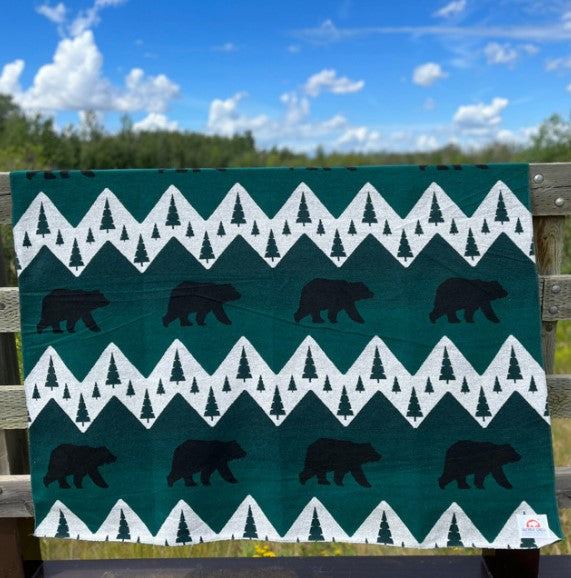 Buffalo Cross Premium Blanket – Forest Bear | Imagination Group
